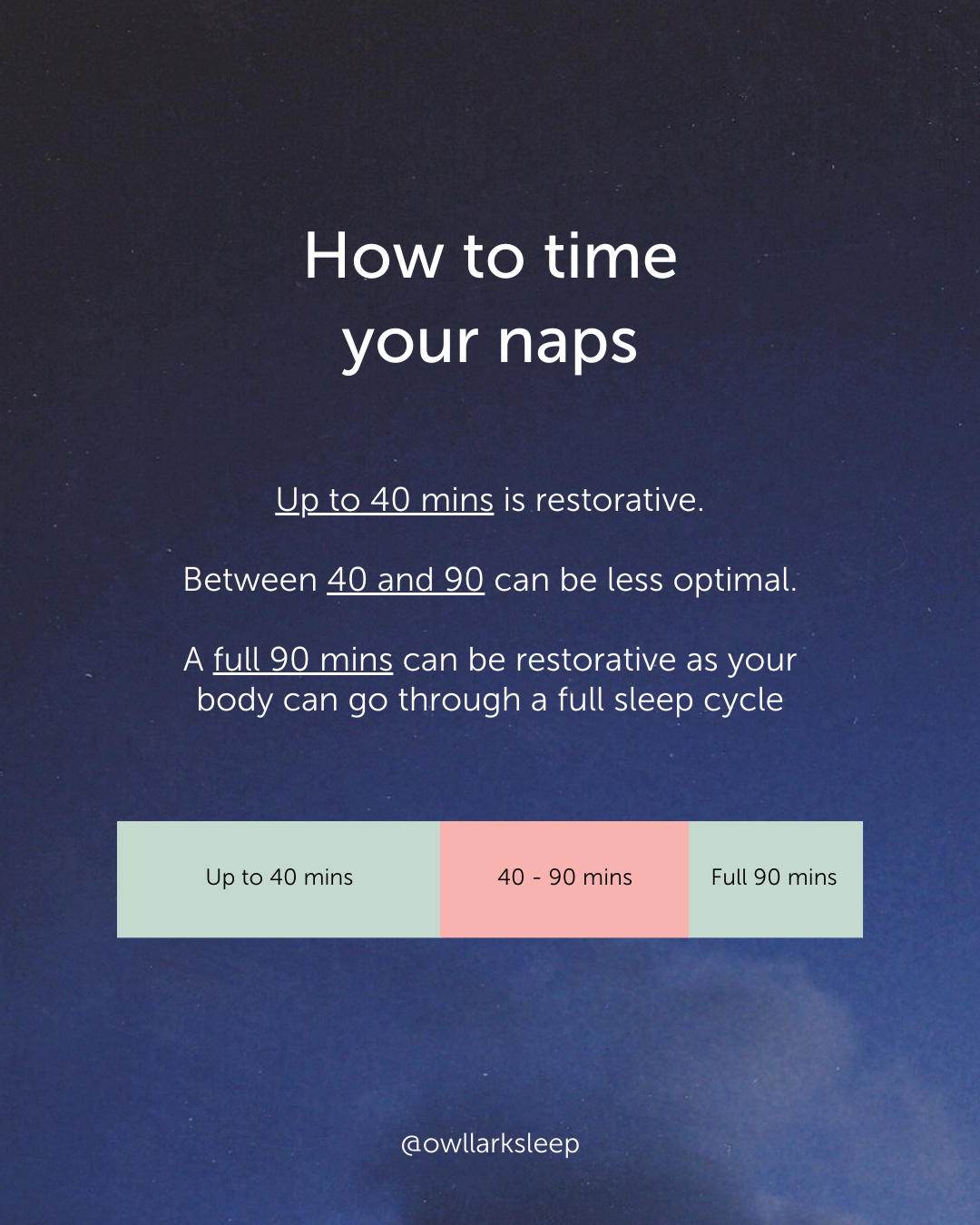 The art of napping
